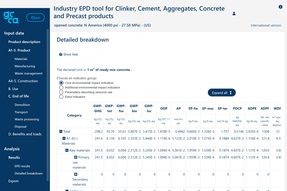 Simplify cement and concrete EPD Creation | GCCA EPD Tool